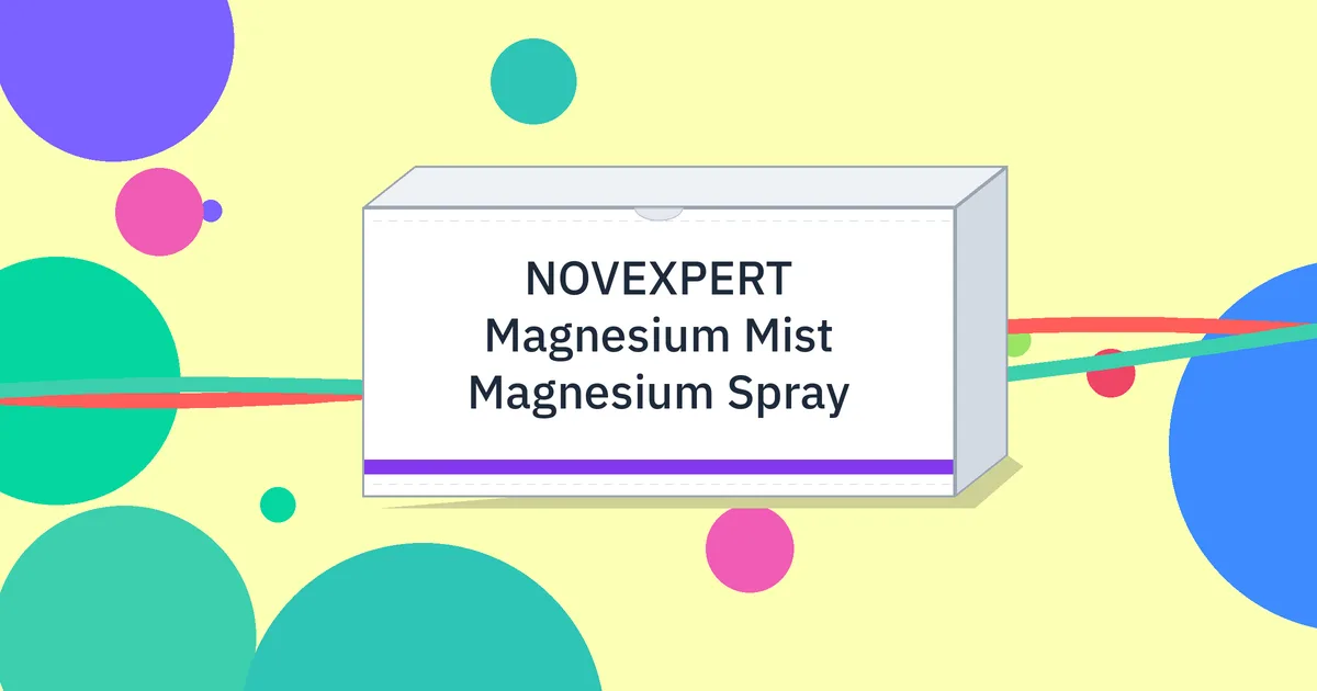Symbolbild: Packung mit der Aufschrift NOVEXPERT Magnesium Mist Magnesium Spray (PZN 19147622) – Verfügbarkeit und Bezug in Apotheken in Frankfurt am Main