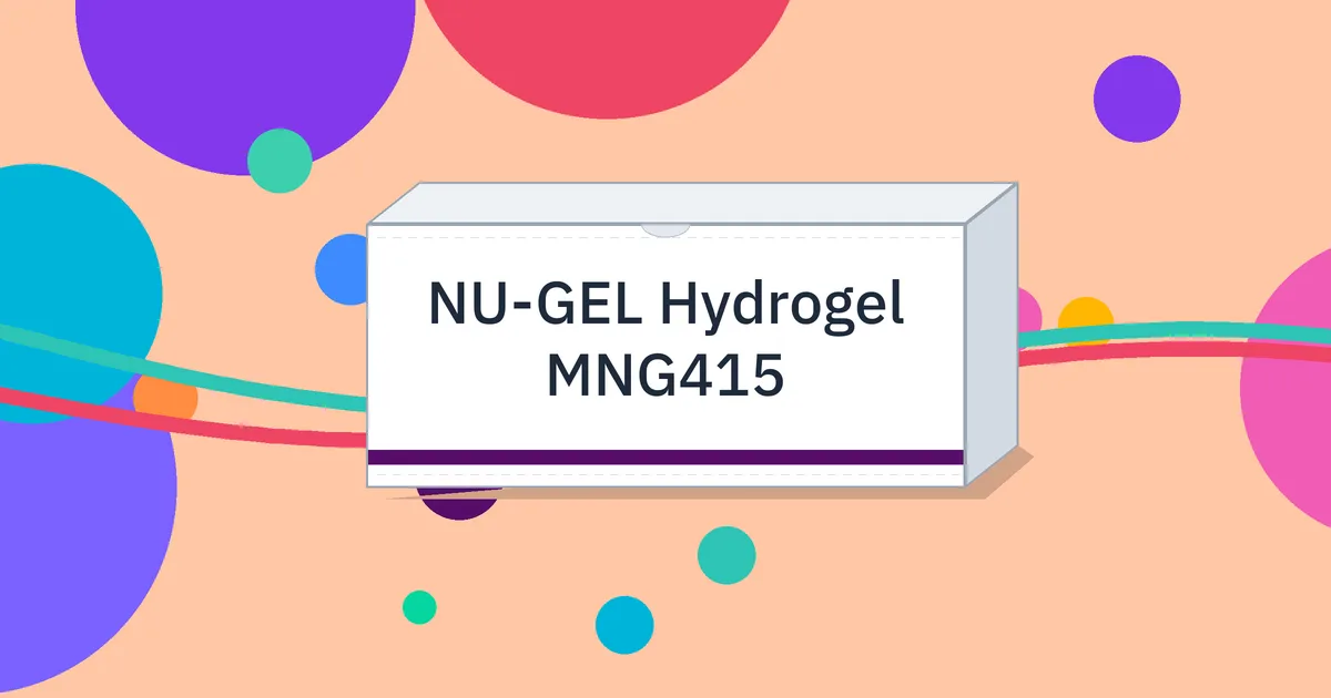 Symbolbild: Packung mit der Aufschrift NU-GEL Hydrogel MNG415 (PZN 11229266) – Verfügbarkeit und Bezug in Apotheken in Frankfurt am Main