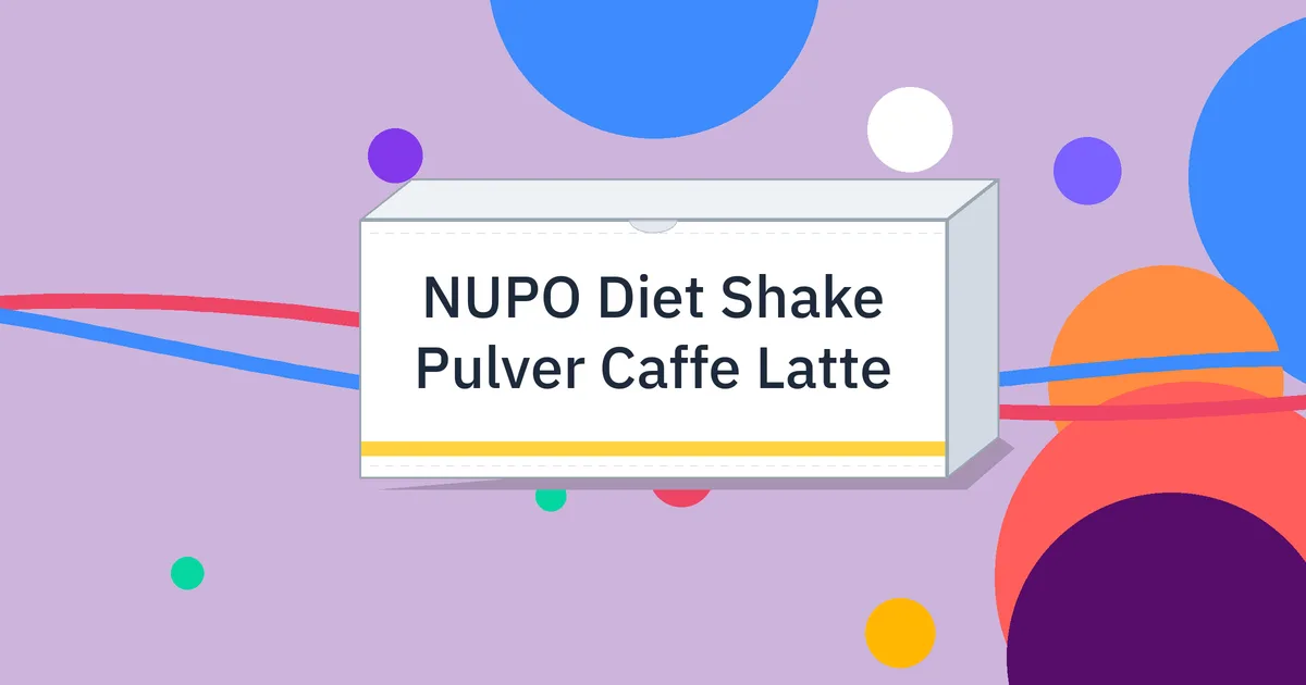 Symbolbild: Packung mit der Aufschrift NUPO Diet Shake Pulver Caffe Latte (PZN 20895157) – Verfügbarkeit und Bezug in Apotheken in Frankfurt am Main