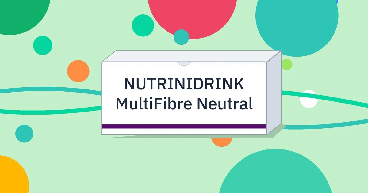 Symbolbild: Packung mit der Aufschrift NUTRINIDRINK MultiFibre Neutral (PZN 16747132) – Verfügbarkeit und Bezug in Apotheken in Frankfurt am Main