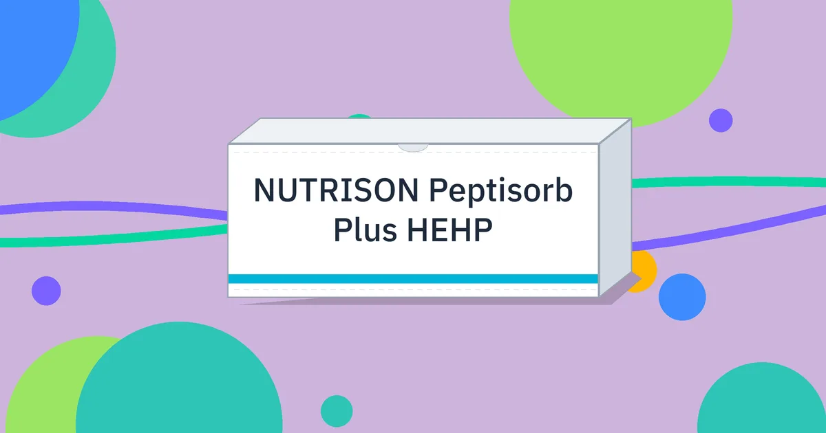 Symbolbild: Packung mit der Aufschrift NUTRISON Peptisorb Plus HEHP (PZN 17437072) – Verfügbarkeit und Bezug in Apotheken in Frankfurt am Main