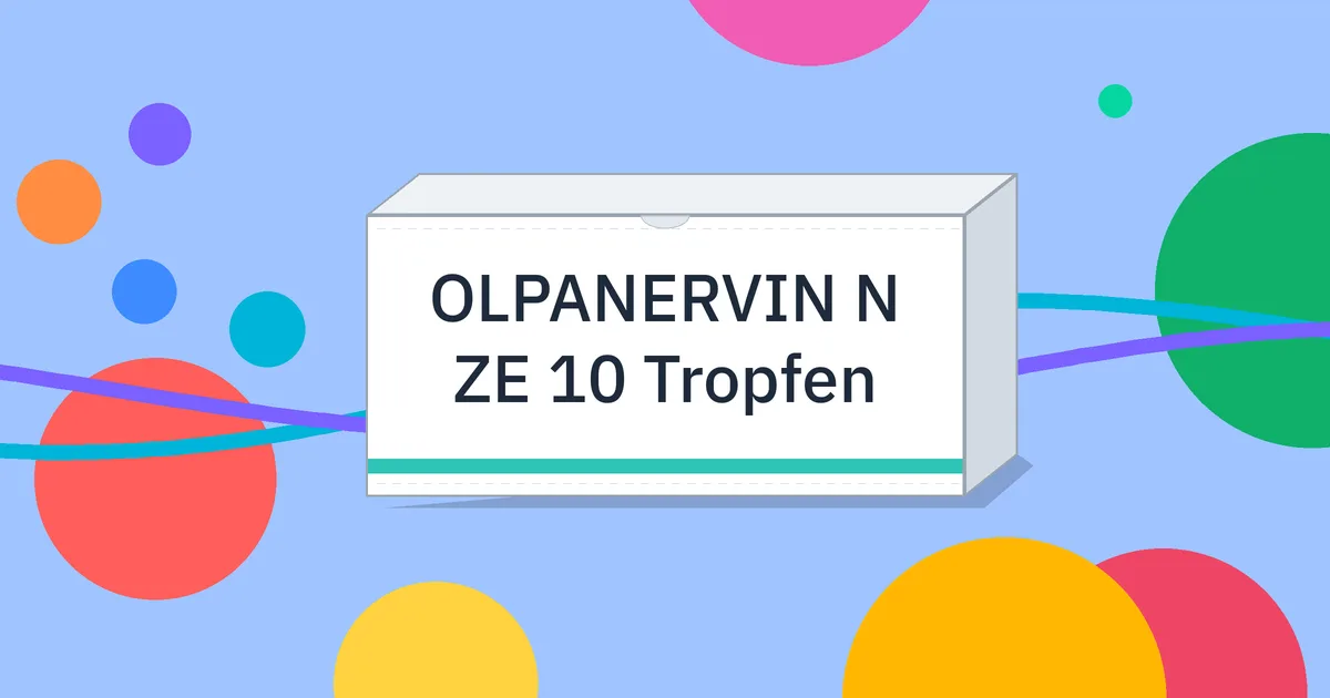 Symbolbild: Packung mit der Aufschrift OLPANERVIN N ZE 10 Tropfen (PZN 07117544) – Verfügbarkeit und Bezug in Apotheken in Frankfurt am Main