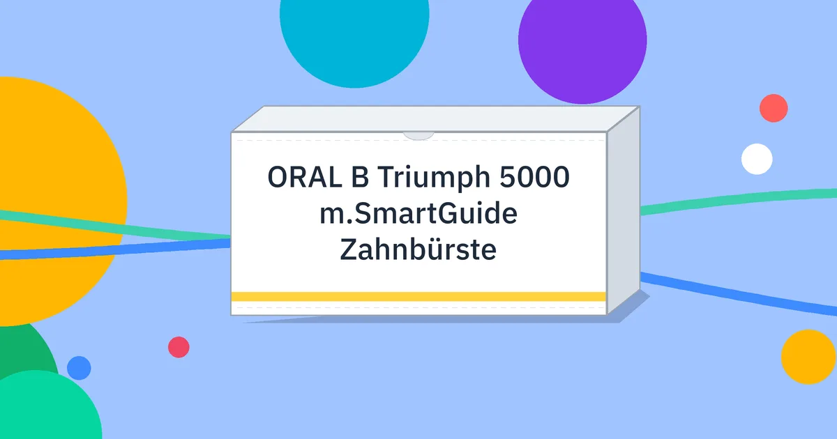 Symbolbild: Packung mit der Aufschrift ORAL B Triumph 5000 m.SmartGuide Zahnbürste (PZN 05375561) – Verfügbarkeit und Bezug in Apotheken in Frankfurt am Main