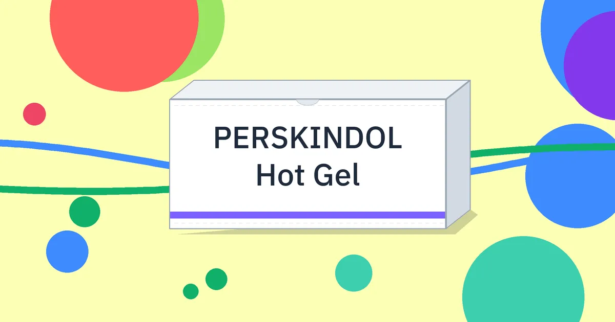 Symbolbild: Packung mit der Aufschrift PERSKINDOL Hot Gel (PZN 18886234) – Verfügbarkeit und Bezug in Apotheken in Frankfurt am Main