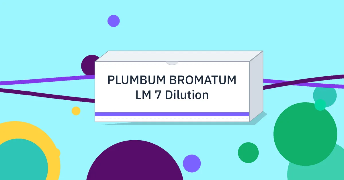 Symbolbild: Packung mit der Aufschrift PLUMBUM BROMATUM LM 7 Dilution (PZN 13039682) – Verfügbarkeit und Bezug in Apotheken in Frankfurt am Main