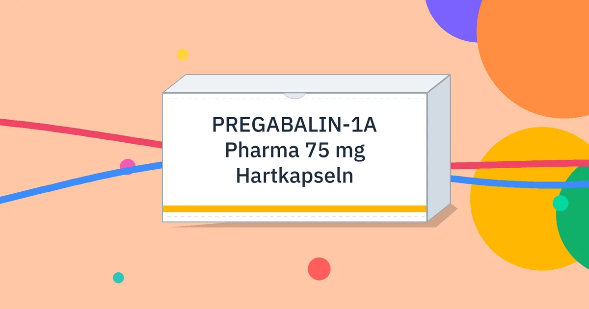 Symbolbild: Packung mit der Aufschrift PREGABALIN-1A Pharma 75 mg Hartkapseln (PZN 10973057) – Verfügbarkeit und Bezug in Apotheken in Frankfurt am Main