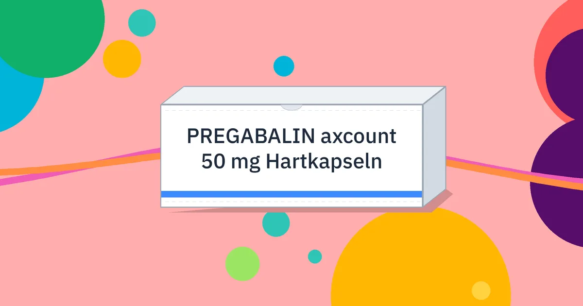 Symbolbild: Packung mit der Aufschrift PREGABALIN axcount 50 mg Hartkapseln (PZN 16360545) – Verfügbarkeit und Bezug in Apotheken in Frankfurt am Main