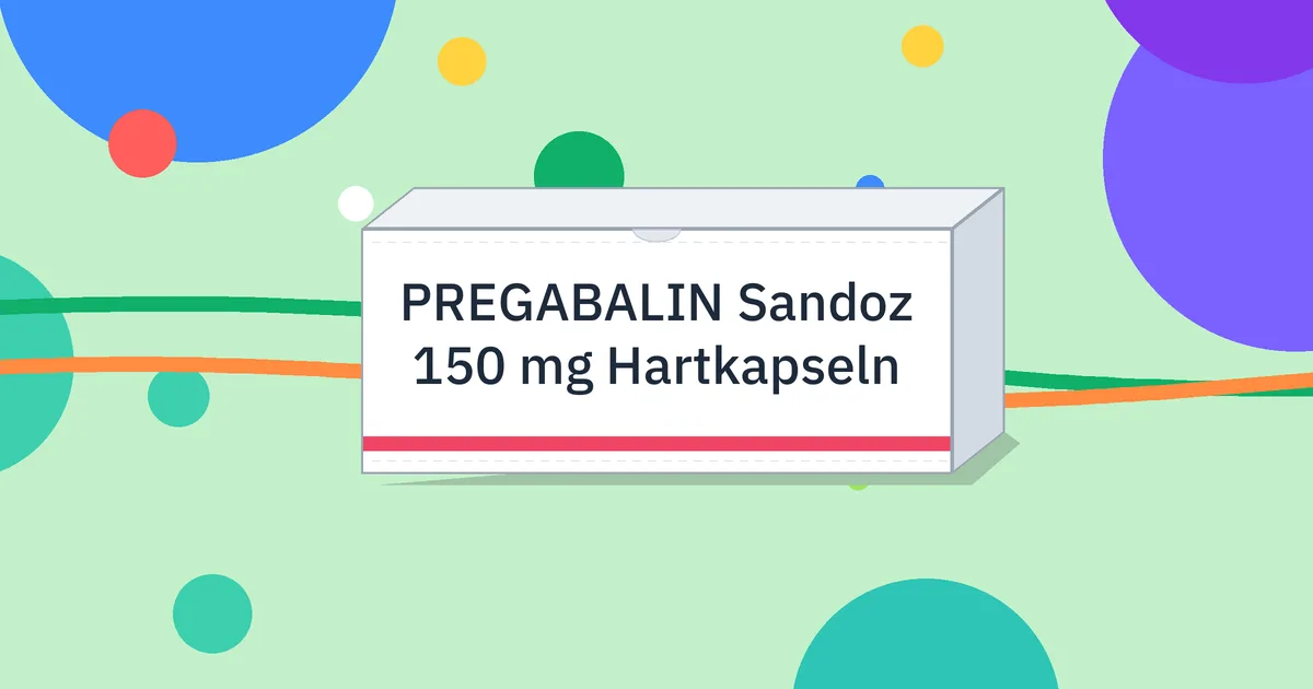 Symbolbild: Packung mit der Aufschrift PREGABALIN Sandoz 150 mg Hartkapseln (PZN 16887117) – Verfügbarkeit und Bezug in Apotheken in Frankfurt am Main