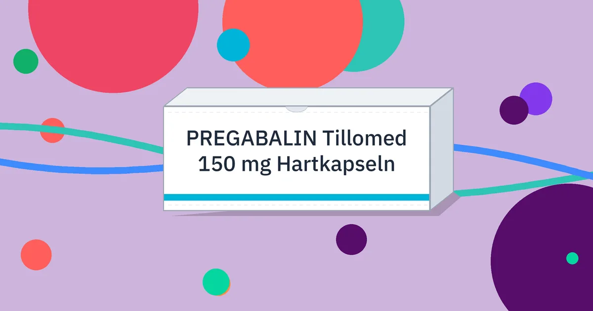 Symbolbild: Packung mit der Aufschrift PREGABALIN Tillomed 150 mg Hartkapseln (PZN 15200354) – Verfügbarkeit und Bezug in Apotheken in Frankfurt am Main