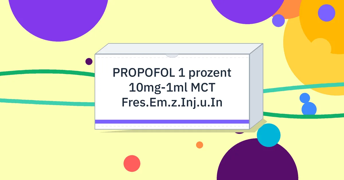 Symbolbild: Packung mit der Aufschrift PROPOFOL 1 prozent 10mg-1ml MCT Fres.Em.z.Inj.u.In (PZN 00194323) – Verfügbarkeit und Bezug in Apotheken in Frankfurt am Main