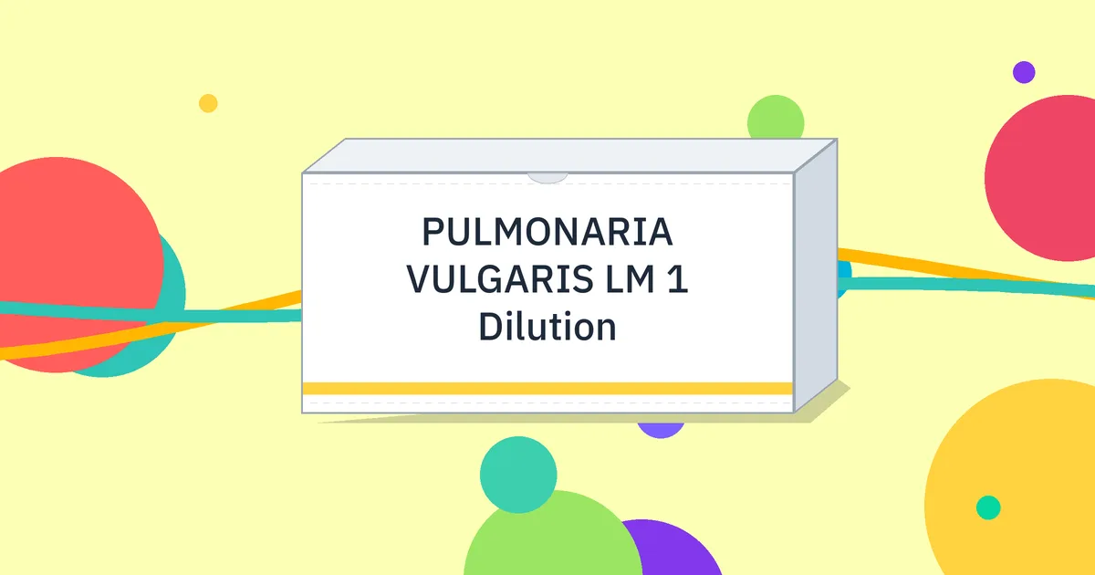 Symbolbild: Packung mit der Aufschrift PULMONARIA VULGARIS LM 1 Dilution (PZN 13670699) – Verfügbarkeit und Bezug in Apotheken in Frankfurt am Main