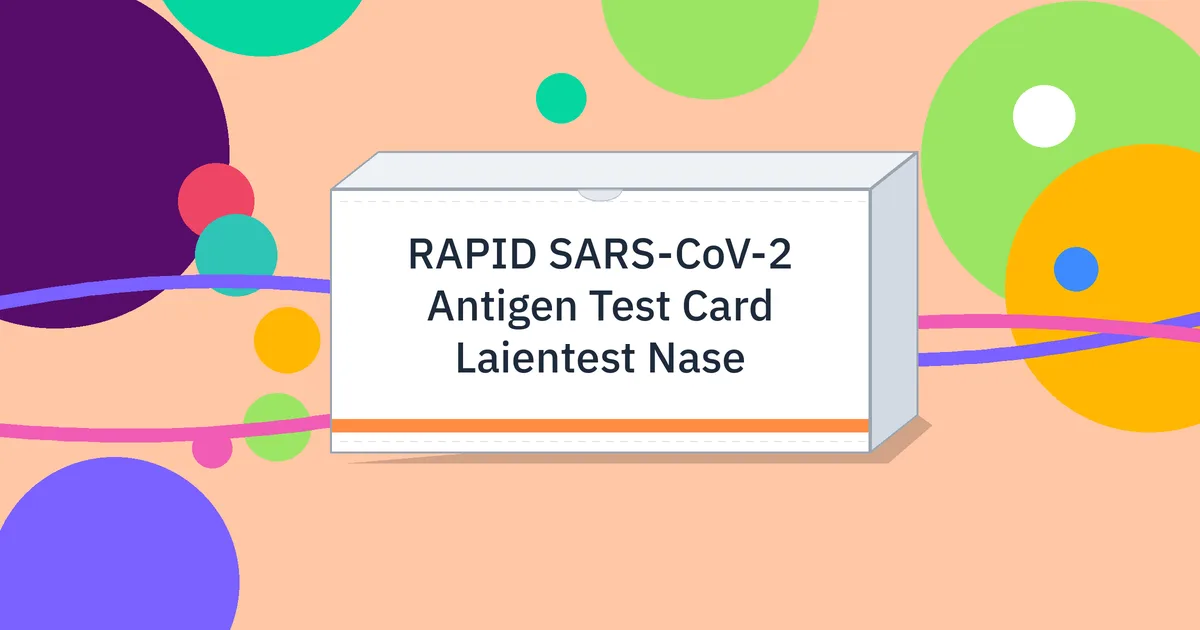 Symbolbild: Packung mit der Aufschrift RAPID SARS-CoV-2 Antigen Test Card Laientest Nase (PZN 17533491) – Verfügbarkeit und Bezug in Apotheken in Frankfurt am Main