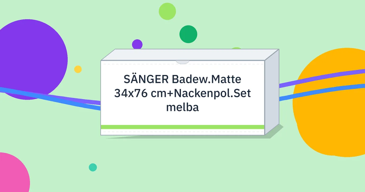 Symbolbild: Packung mit der Aufschrift SÄNGER Badew.Matte 34x76 cm+Nackenpol.Set melba (PZN 04115556) – Verfügbarkeit und Bezug in Apotheken in Frankfurt am Main