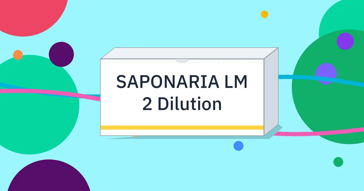 Symbolbild: Packung mit der Aufschrift SAPONARIA LM 2 Dilution (PZN 13686045) – Verfügbarkeit und Bezug in Apotheken in Frankfurt am Main