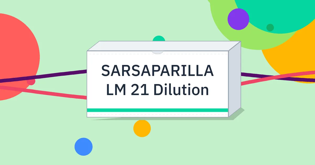 Symbolbild: Packung mit der Aufschrift SARSAPARILLA LM 21 Dilution (PZN 13183166) – Verfügbarkeit und Bezug in Apotheken in Frankfurt am Main