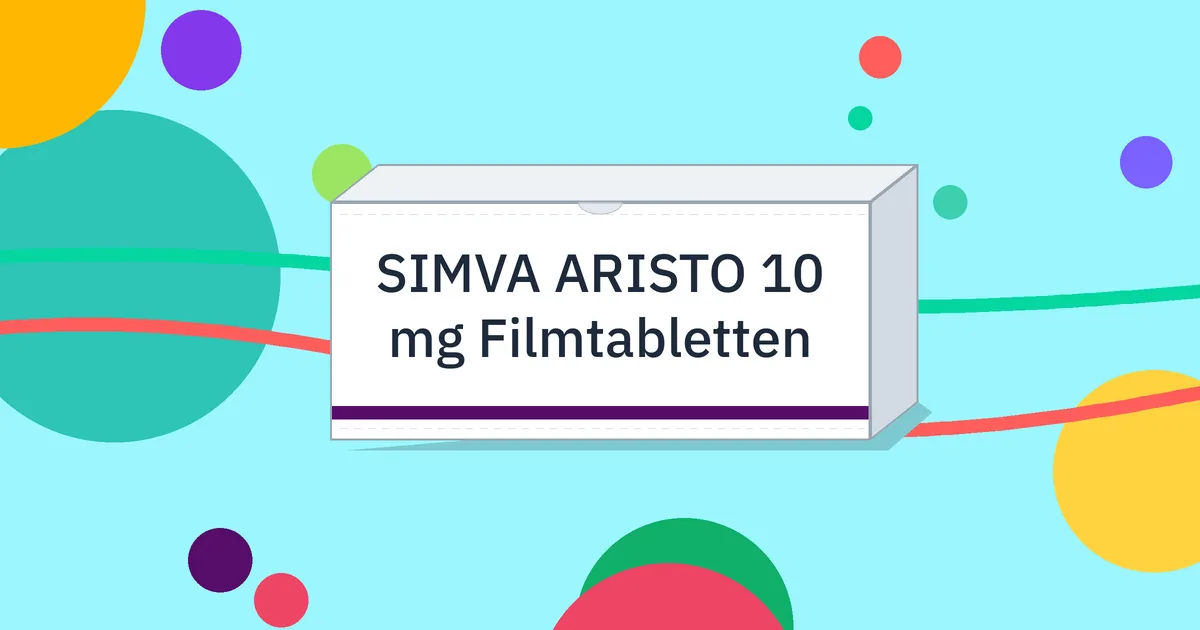Symbolbild: Packung mit der Aufschrift SIMVA ARISTO 10 mg Filmtabletten (PZN 09900679) – Verfügbarkeit und Bezug in Apotheken in Frankfurt am Main