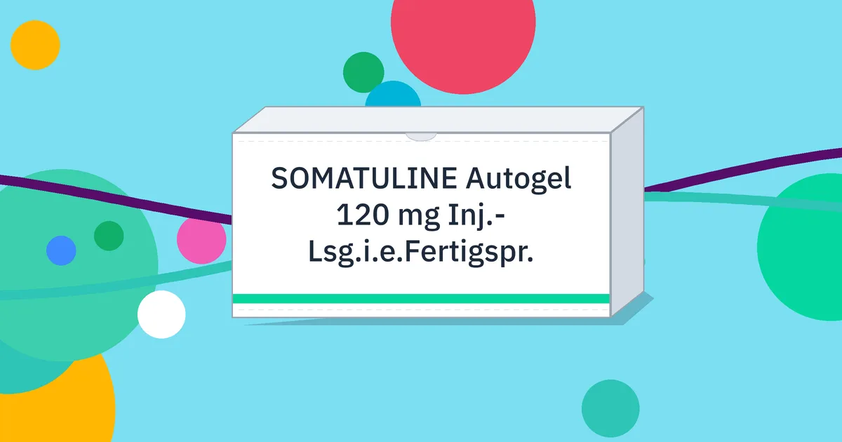 Symbolbild: Packung mit der Aufschrift SOMATULINE Autogel 120 mg Inj.-Lsg.i.e.Fertigspr. (PZN 11332308) – Verfügbarkeit und Bezug in Apotheken in Frankfurt am Main