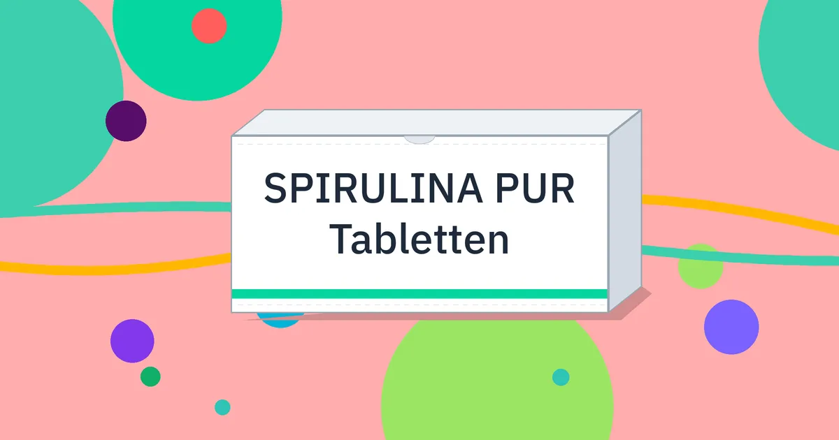 Symbolbild: Packung mit der Aufschrift SPIRULINA PUR Tabletten (PZN 02223336) – Verfügbarkeit und Bezug in Apotheken in Frankfurt am Main