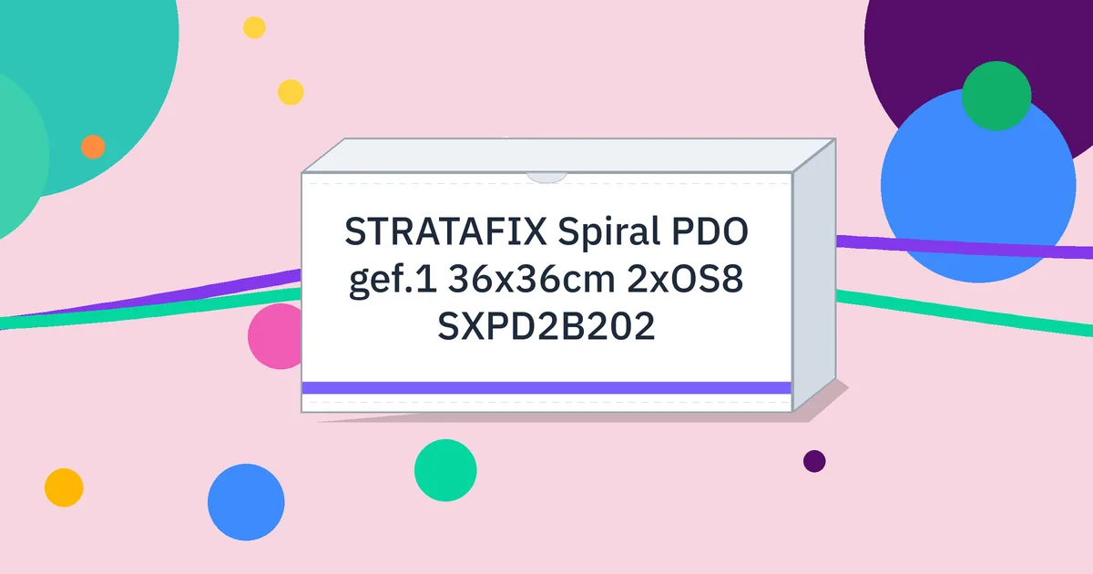 Symbolbild: Packung mit der Aufschrift STRATAFIX Spiral PDO gef.1 36x36cm 2xOS8 SXPD2B202 (PZN 20913719) – Verfügbarkeit und Bezug in Apotheken in Frankfurt am Main