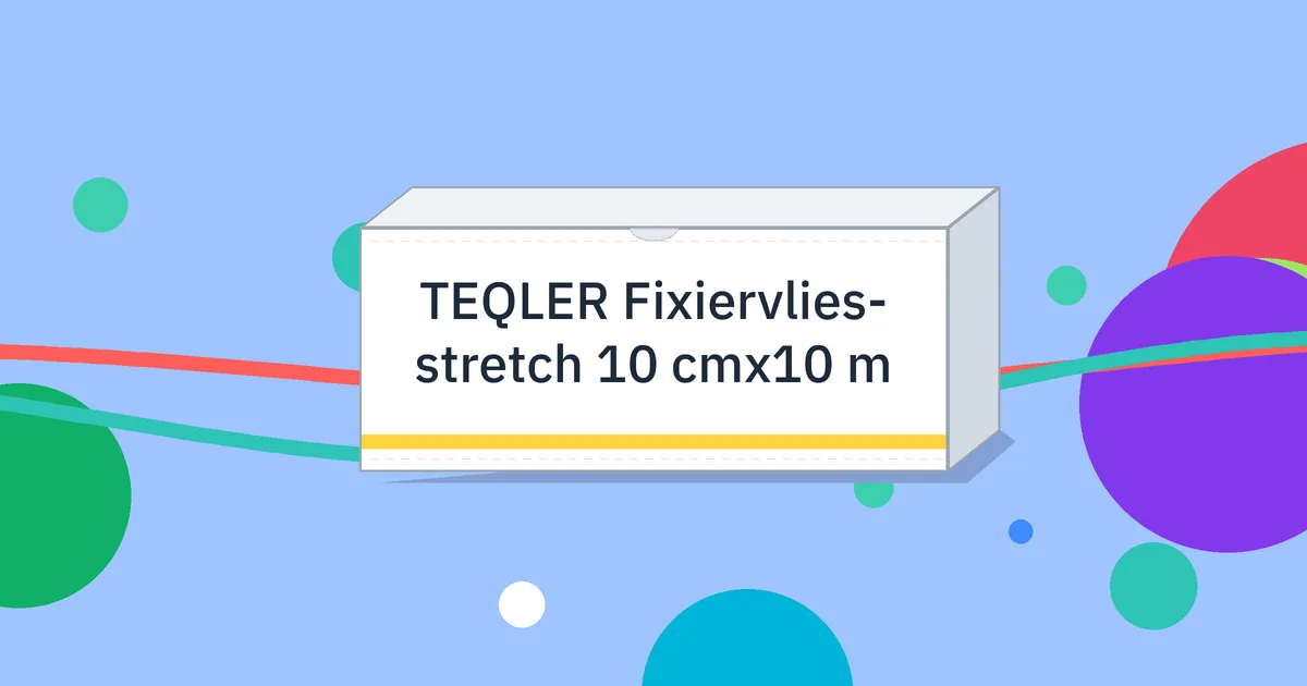 Symbolbild: Packung mit der Aufschrift TEQLER Fixiervlies-stretch 10 cmx10 m (PZN 18884169) – Verfügbarkeit und Bezug in Apotheken in Frankfurt am Main