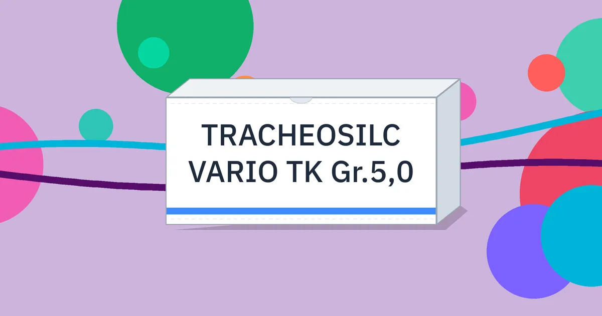 Symbolbild: Packung mit der Aufschrift TRACHEOSILC VARIO TK Gr.5,0 (PZN 14348296) – Verfügbarkeit und Bezug in Apotheken in Frankfurt am Main