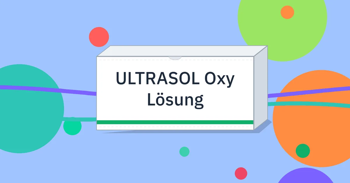 Symbolbild: Packung mit der Aufschrift ULTRASOL Oxy Lösung (PZN 18703104) – Verfügbarkeit und Bezug in Apotheken in Frankfurt am Main