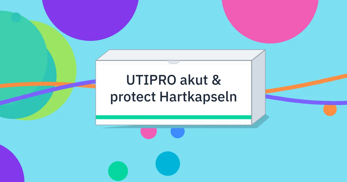 Symbolbild: Packung mit der Aufschrift UTIPRO akut & protect Hartkapseln (PZN 18193933) – Verfügbarkeit und Bezug in Apotheken in Frankfurt am Main