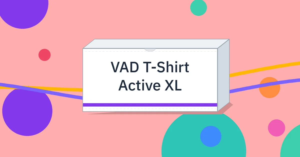 Symbolbild: Packung mit der Aufschrift VAD T-Shirt Active XL (PZN 18500329) – Verfügbarkeit und Bezug in Apotheken in Frankfurt am Main