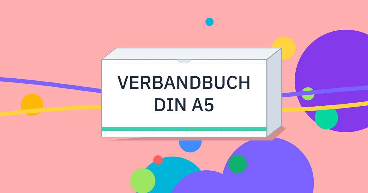 Symbolbild: Packung mit der Aufschrift VERBANDBUCH DIN A5 (PZN 12491701) – Verfügbarkeit und Bezug in Apotheken in Frankfurt am Main