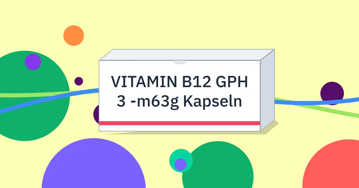 Symbolbild: Packung mit der Aufschrift VITAMIN B12 GPH 3 -m63g Kapseln (PZN 02561263) – Verfügbarkeit und Bezug in Apotheken in Frankfurt am Main