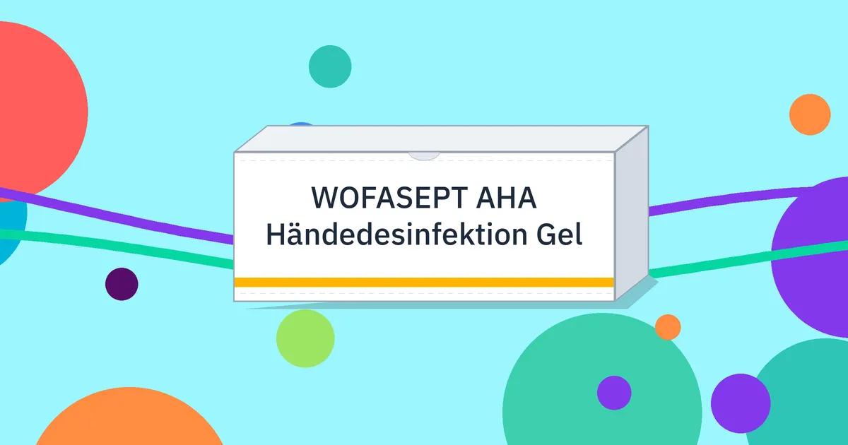 Symbolbild: Packung mit der Aufschrift WOFASEPT AHA Händedesinfektion Gel (PZN 00821292) – Verfügbarkeit und Bezug in Apotheken in Frankfurt am Main