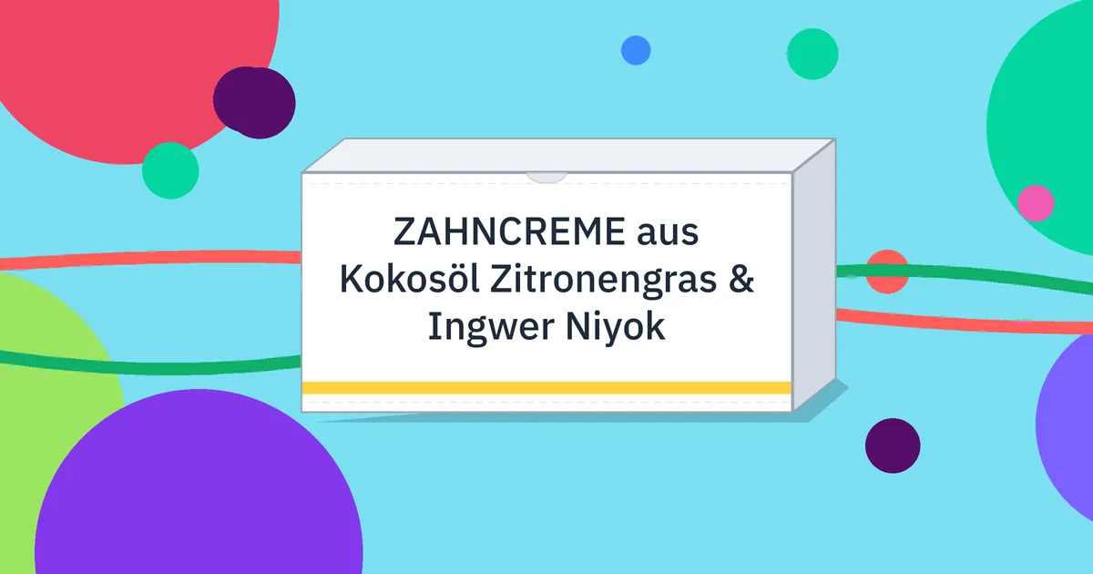 Symbolbild: Packung mit der Aufschrift ZAHNCREME aus Kokosöl Zitronengras & Ingwer Niyok (PZN 17535633) – Verfügbarkeit und Bezug in Apotheken in Frankfurt am Main