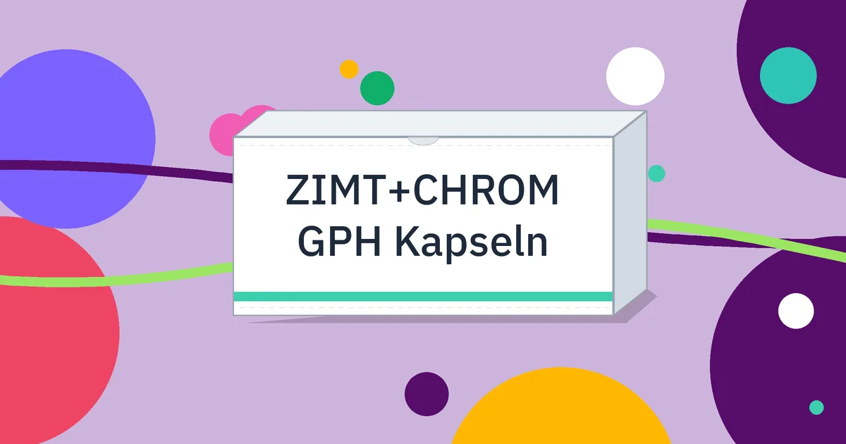 Symbolbild: Packung mit der Aufschrift ZIMT+CHROM GPH Kapseln (PZN 06923071) – Verfügbarkeit und Bezug in Apotheken in Frankfurt am Main