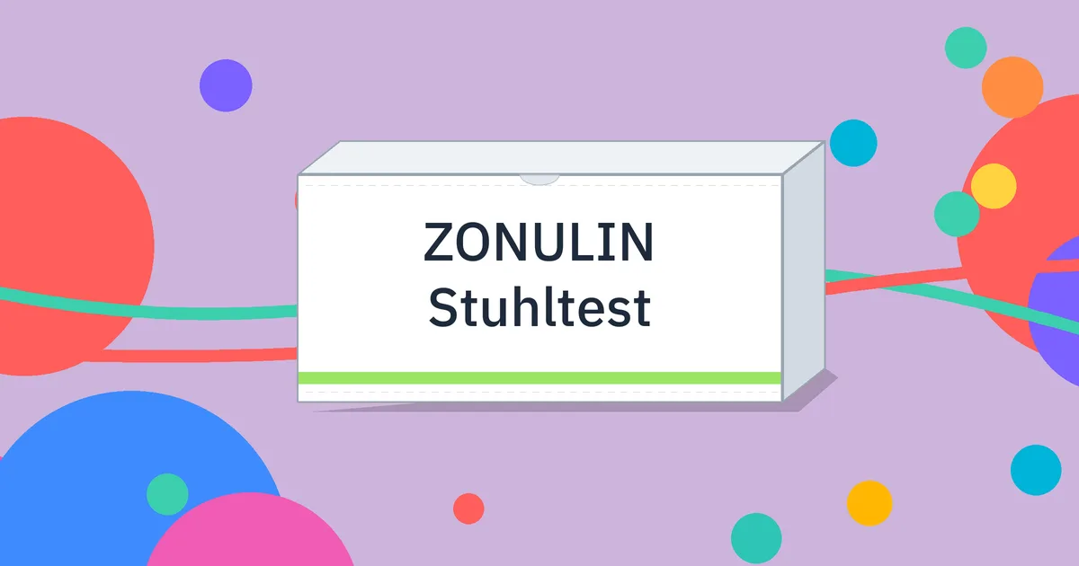 Symbolbild: Packung mit der Aufschrift ZONULIN Stuhltest (PZN 14443623) – Verfügbarkeit und Bezug in Apotheken in Frankfurt am Main