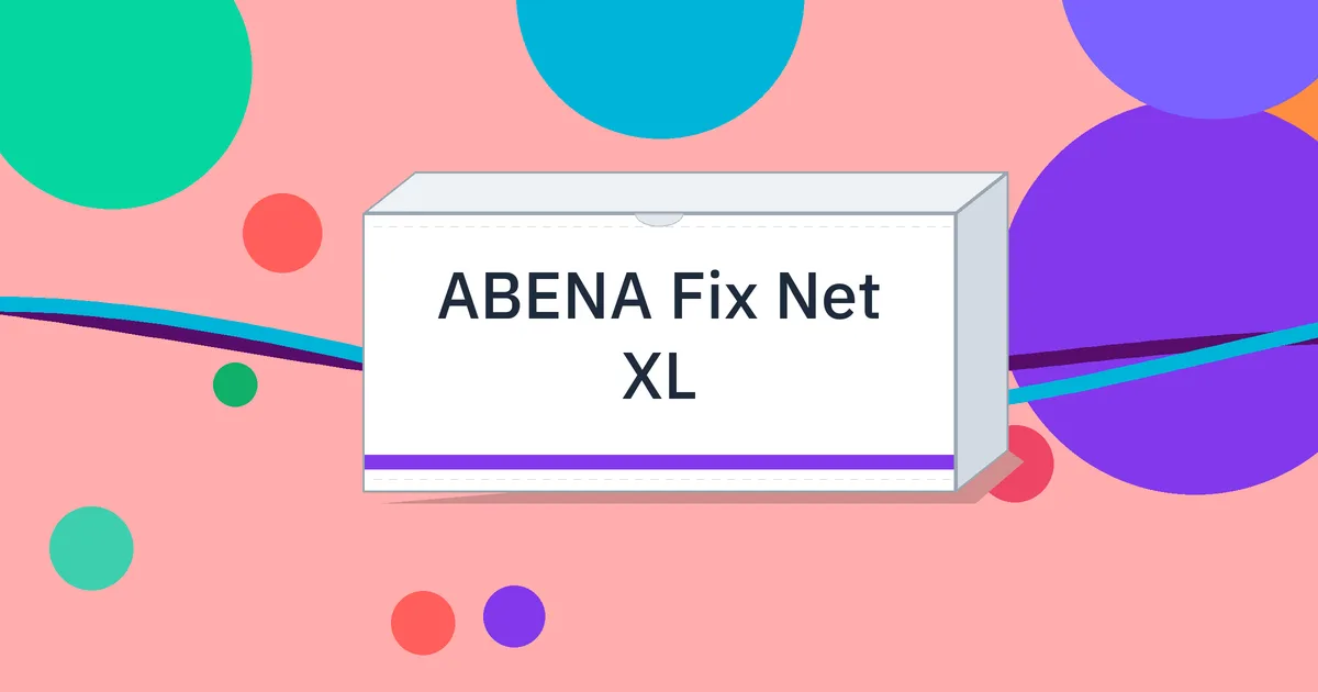 Symbolbild: Packung mit der Aufschrift ABENA Fix Net XL (PZN 18161554) – Verfügbarkeit und Bezug in Apotheken in Frankfurt am Main