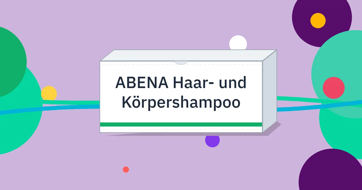 Symbolbild: Packung mit der Aufschrift ABENA Haar- und Körpershampoo (PZN 18443123) – Verfügbarkeit und Bezug in Apotheken in Frankfurt am Main