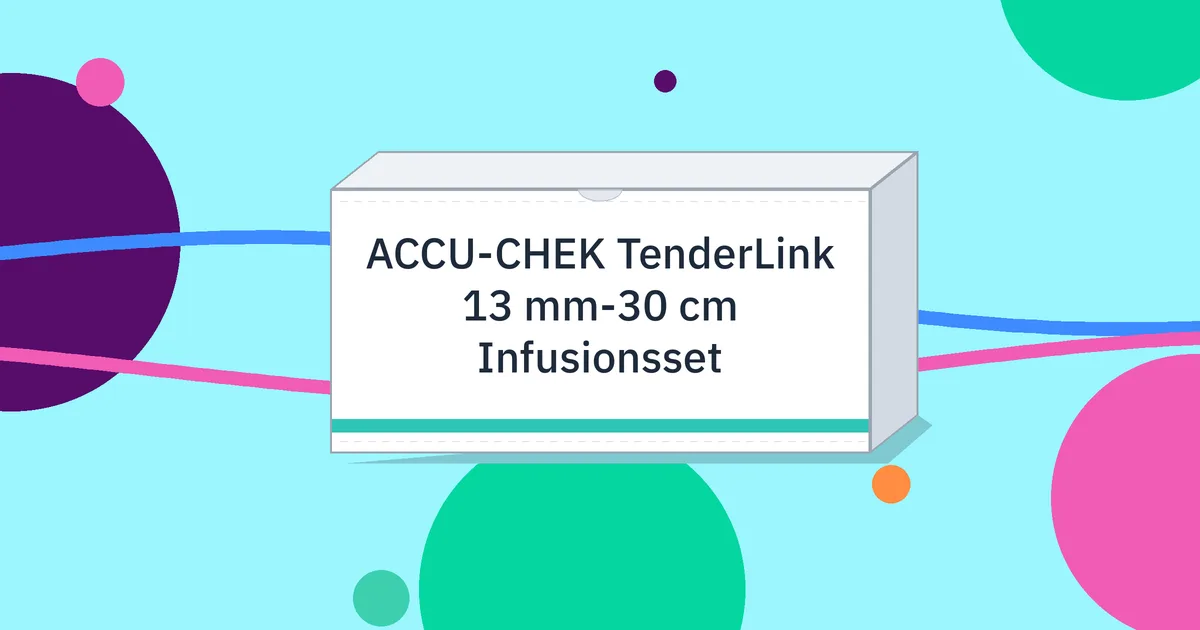 Symbolbild: Packung mit der Aufschrift ACCU-CHEK TenderLink 13 mm-30 cm Infusionsset (PZN 16786994) – Verfügbarkeit und Bezug in Apotheken in Frankfurt am Main