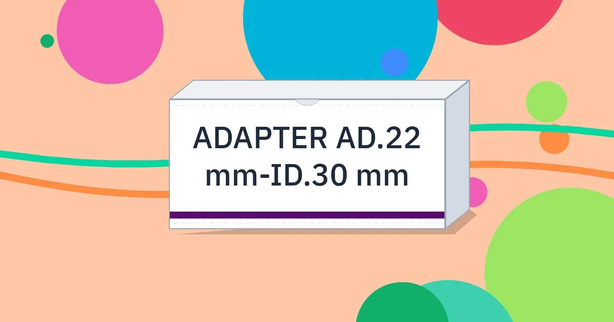 Symbolbild: Packung mit der Aufschrift ADAPTER AD.22 mm-ID.30 mm (PZN 17431885) – Verfügbarkeit und Bezug in Apotheken in Frankfurt am Main