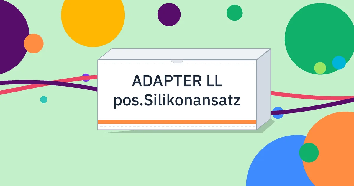 Symbolbild: Packung mit der Aufschrift ADAPTER LL pos.Silikonansatz (PZN 17489100) – Verfügbarkeit und Bezug in Apotheken in Frankfurt am Main