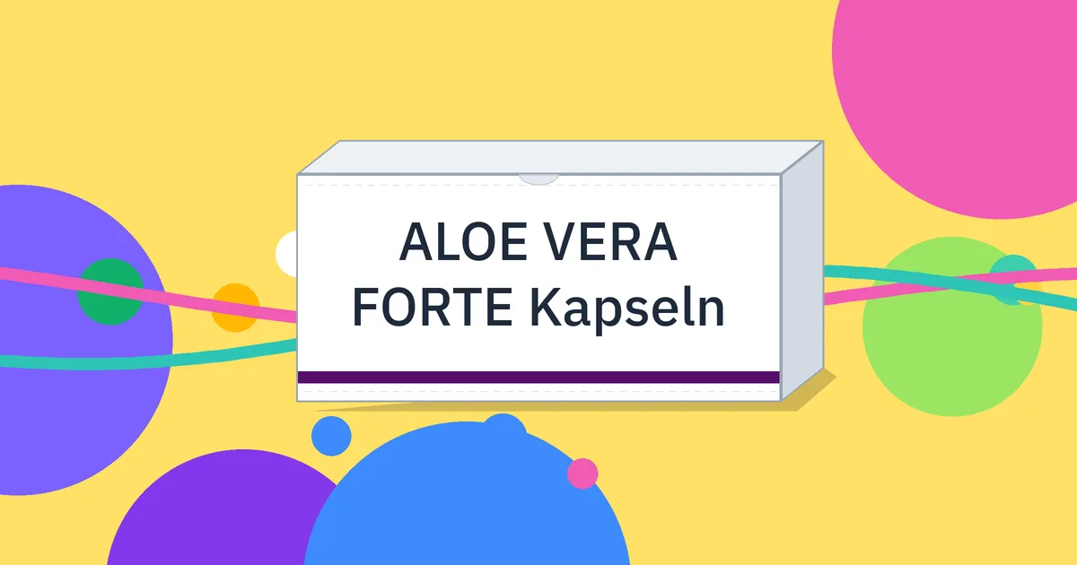 Symbolbild: Packung mit der Aufschrift ALOE VERA FORTE Kapseln (PZN 00473738) – Verfügbarkeit und Bezug in Apotheken in Frankfurt am Main