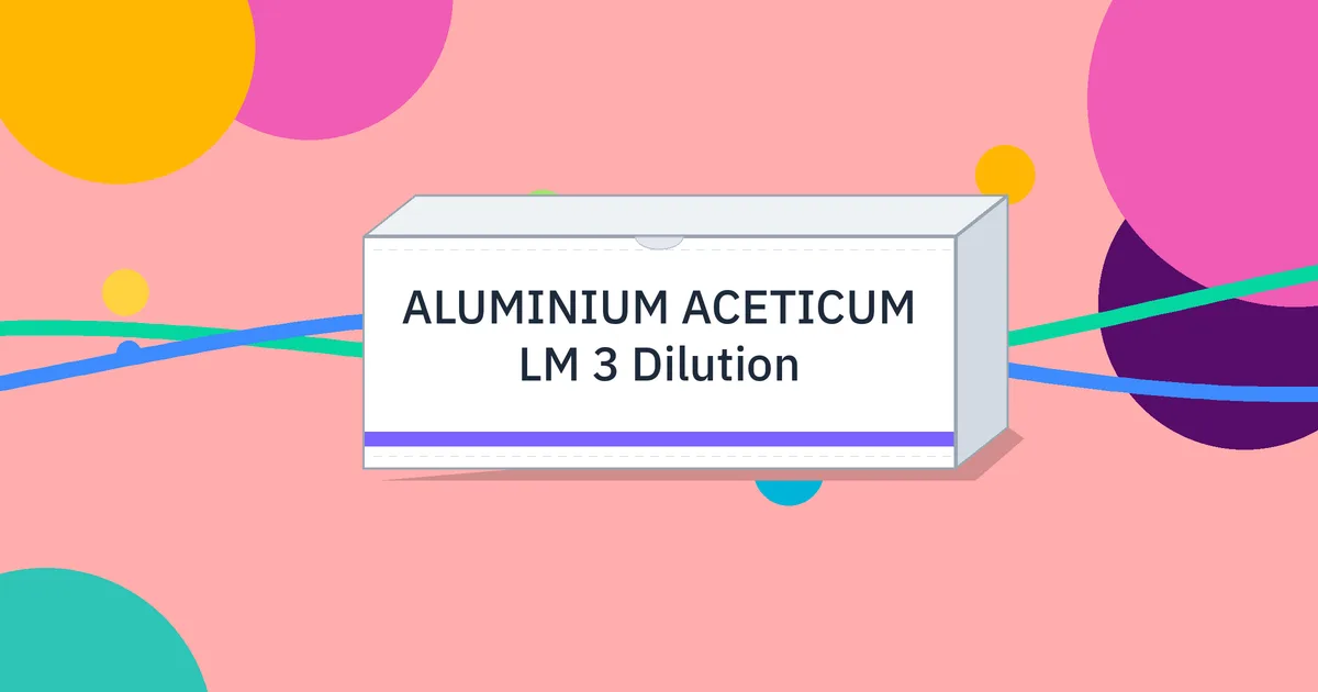Symbolbild: Packung mit der Aufschrift ALUMINIUM ACETICUM LM 3 Dilution (PZN 13316118) – Verfügbarkeit und Bezug in Apotheken in Frankfurt am Main