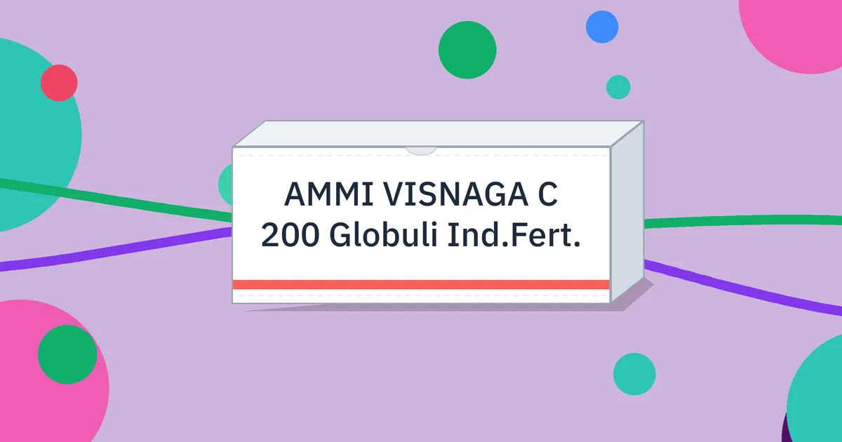 Symbolbild: Packung mit der Aufschrift AMMI VISNAGA C 200 Globuli Ind.Fert. (PZN 17681441) – Verfügbarkeit und Bezug in Apotheken in Frankfurt am Main