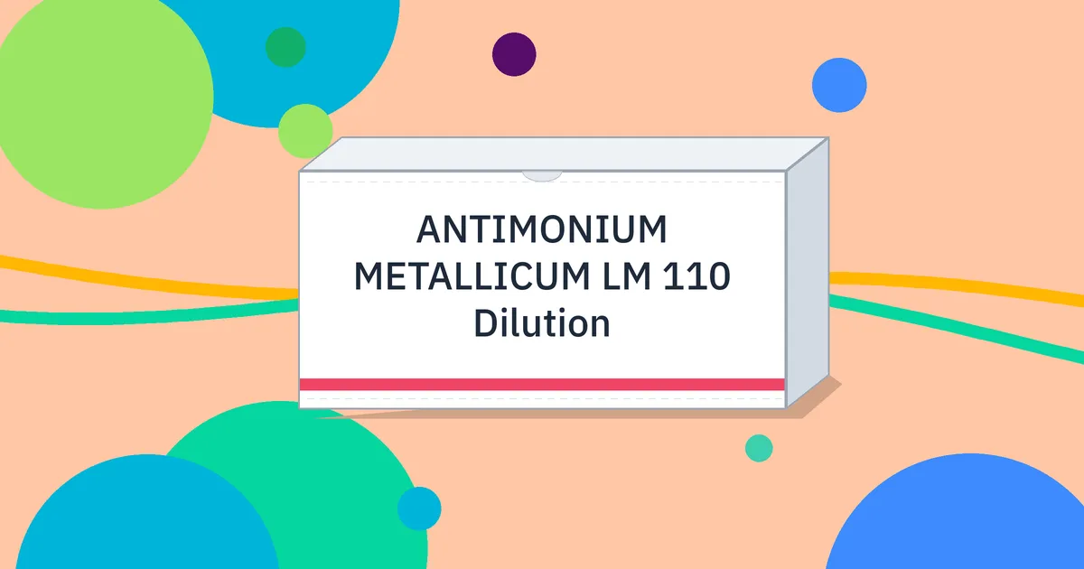 Symbolbild: Packung mit der Aufschrift ANTIMONIUM METALLICUM LM 110 Dilution (PZN 13374021) – Verfügbarkeit und Bezug in Apotheken in Frankfurt am Main