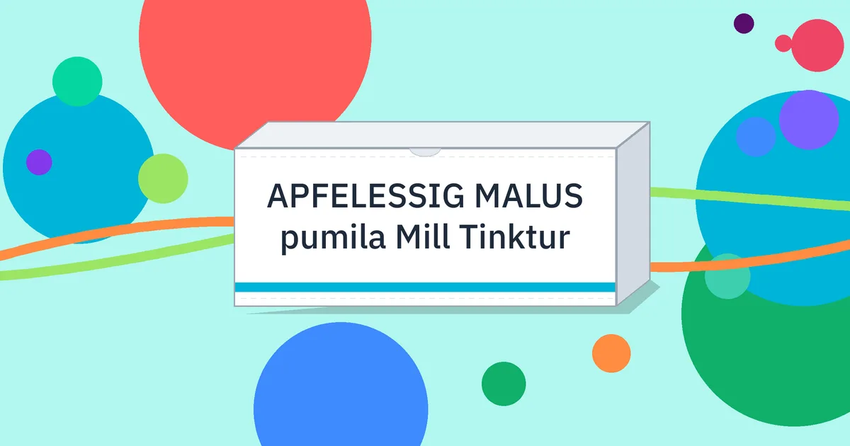 Symbolbild: Packung mit der Aufschrift APFELESSIG MALUS pumila Mill Tinktur (PZN 18217906) – Verfügbarkeit und Bezug in Apotheken in Frankfurt am Main