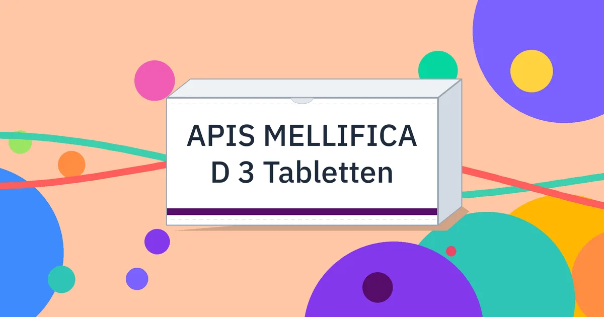 Symbolbild: Packung mit der Aufschrift APIS MELLIFICA D 3 Tabletten (PZN 01757403) – Verfügbarkeit und Bezug in Apotheken in Frankfurt am Main