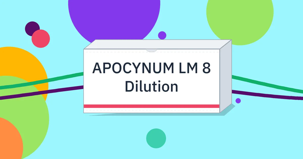Symbolbild: Packung mit der Aufschrift APOCYNUM LM 8 Dilution (PZN 13379165) – Verfügbarkeit und Bezug in Apotheken in Frankfurt am Main