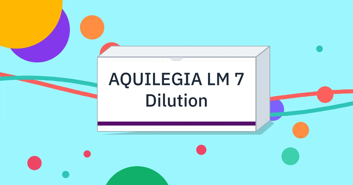 Symbolbild: Packung mit der Aufschrift AQUILEGIA LM 7 Dilution (PZN 13383652) – Verfügbarkeit und Bezug in Apotheken in Frankfurt am Main