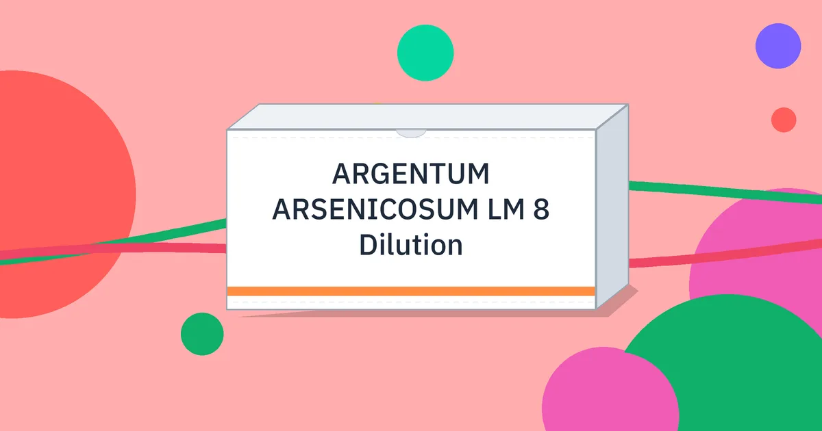 Symbolbild: Packung mit der Aufschrift ARGENTUM ARSENICOSUM LM 8 Dilution (PZN 12766836) – Verfügbarkeit und Bezug in Apotheken in Frankfurt am Main