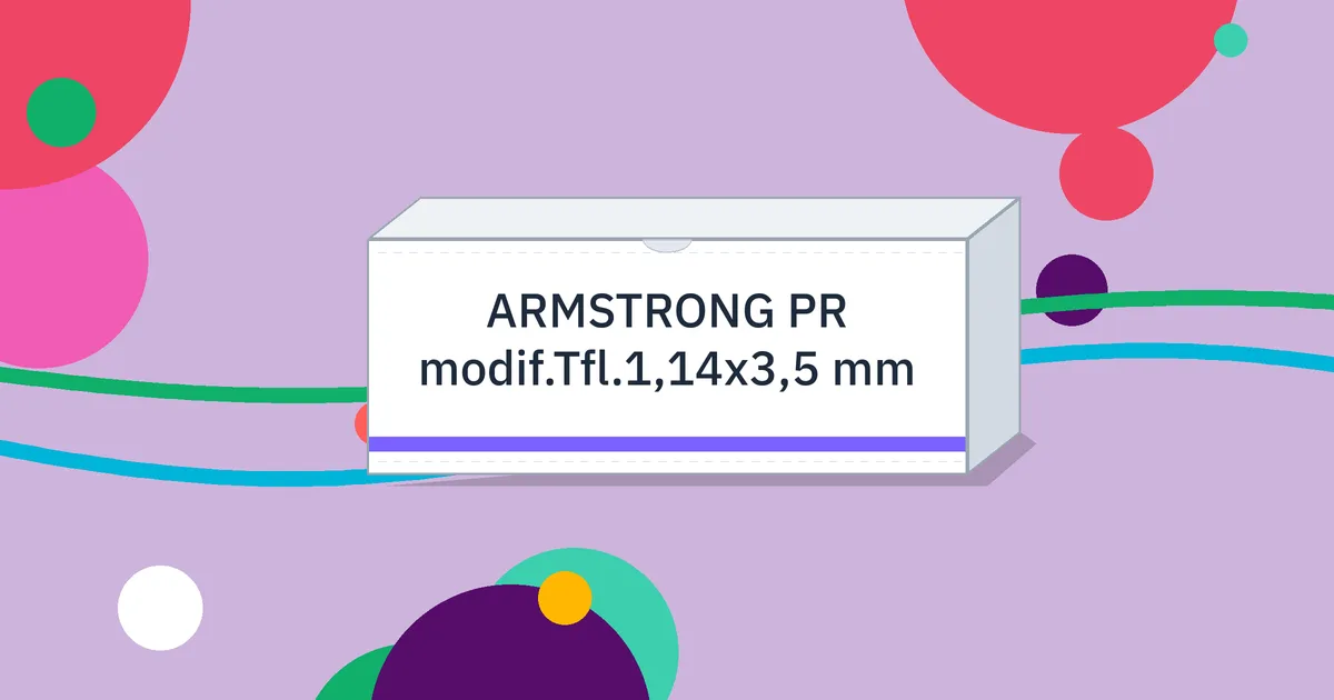 Symbolbild: Packung mit der Aufschrift ARMSTRONG PR modif.Tfl.1,14x3,5 mm (PZN 09093026) – Verfügbarkeit und Bezug in Apotheken in Frankfurt am Main