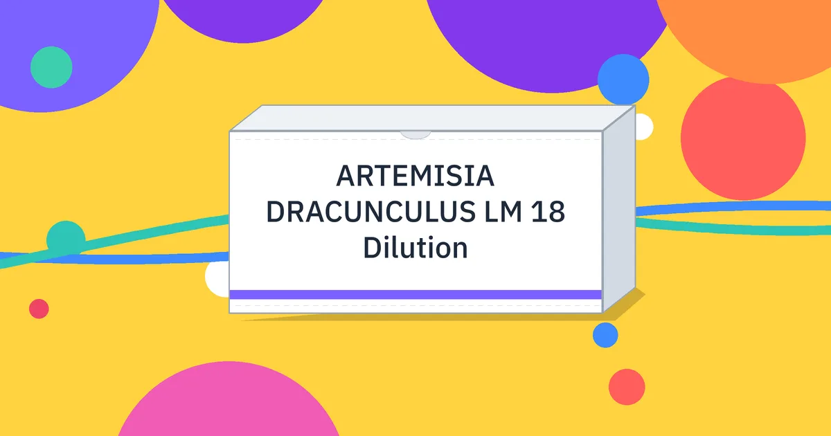 Symbolbild: Packung mit der Aufschrift ARTEMISIA DRACUNCULUS LM 18 Dilution (PZN 13394360) – Verfügbarkeit und Bezug in Apotheken in Frankfurt am Main